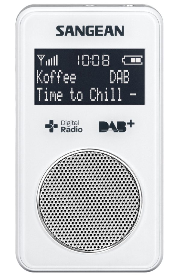 DAB radio Sangean DPR34 hvit – Norsat AS